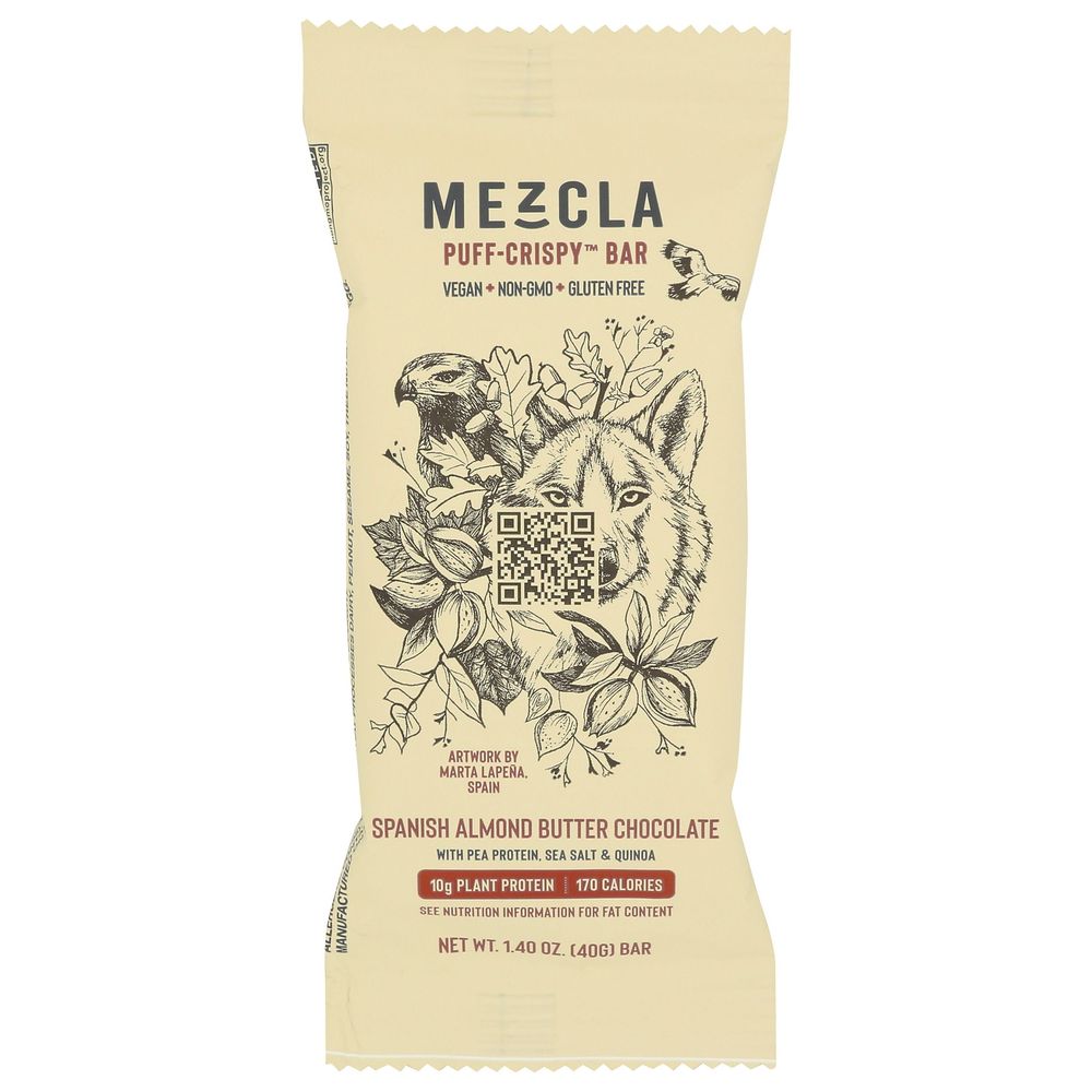 Mezcla Spanish Almond Butter Chocolate Bar, 1.4 Ounce -- 12 per case