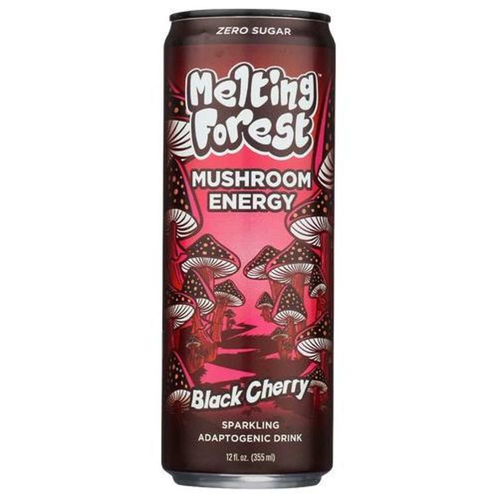 Melting Forest Black Cherry Mushroom Energy Drink, 12 Fluid Ounce -- 12 ...