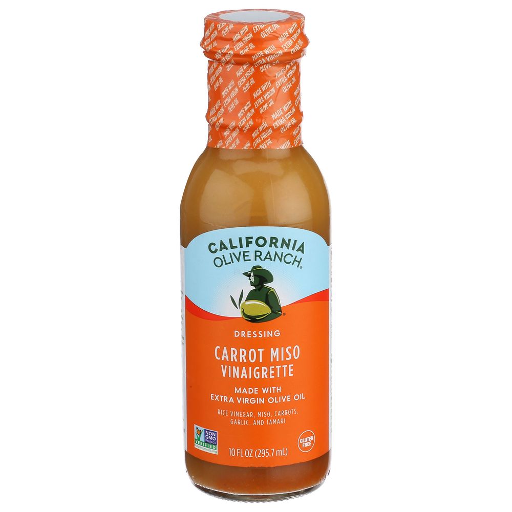 California Olive Ranch Carrot Miso Vinaigrette Dressing, 10 Fluid Ounce ...