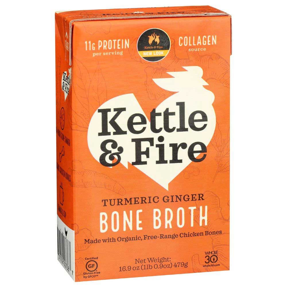 Kettle and Fire Turmeric Ginger Chicken Bone Broth | FoodServiceDirect