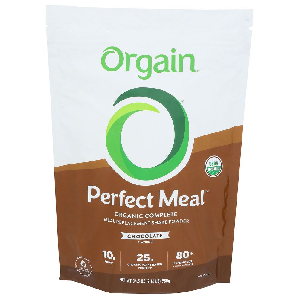 Orgain Perfect Meal Organc Complete Chocolate Meal Replacement Powder ...
