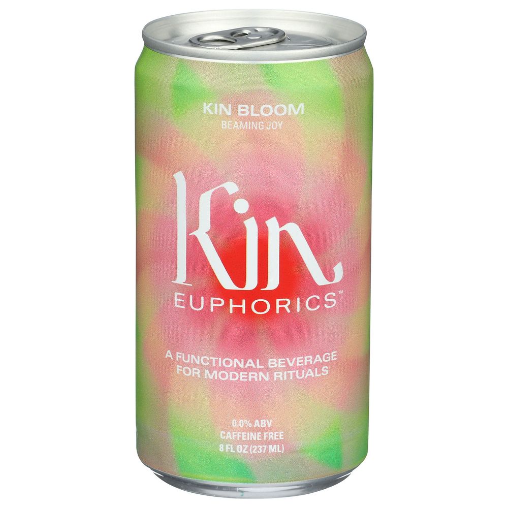 Kin Euphorics Bloom Joy Non-Alcoholic Functional Beverage, 8 Fluid ...