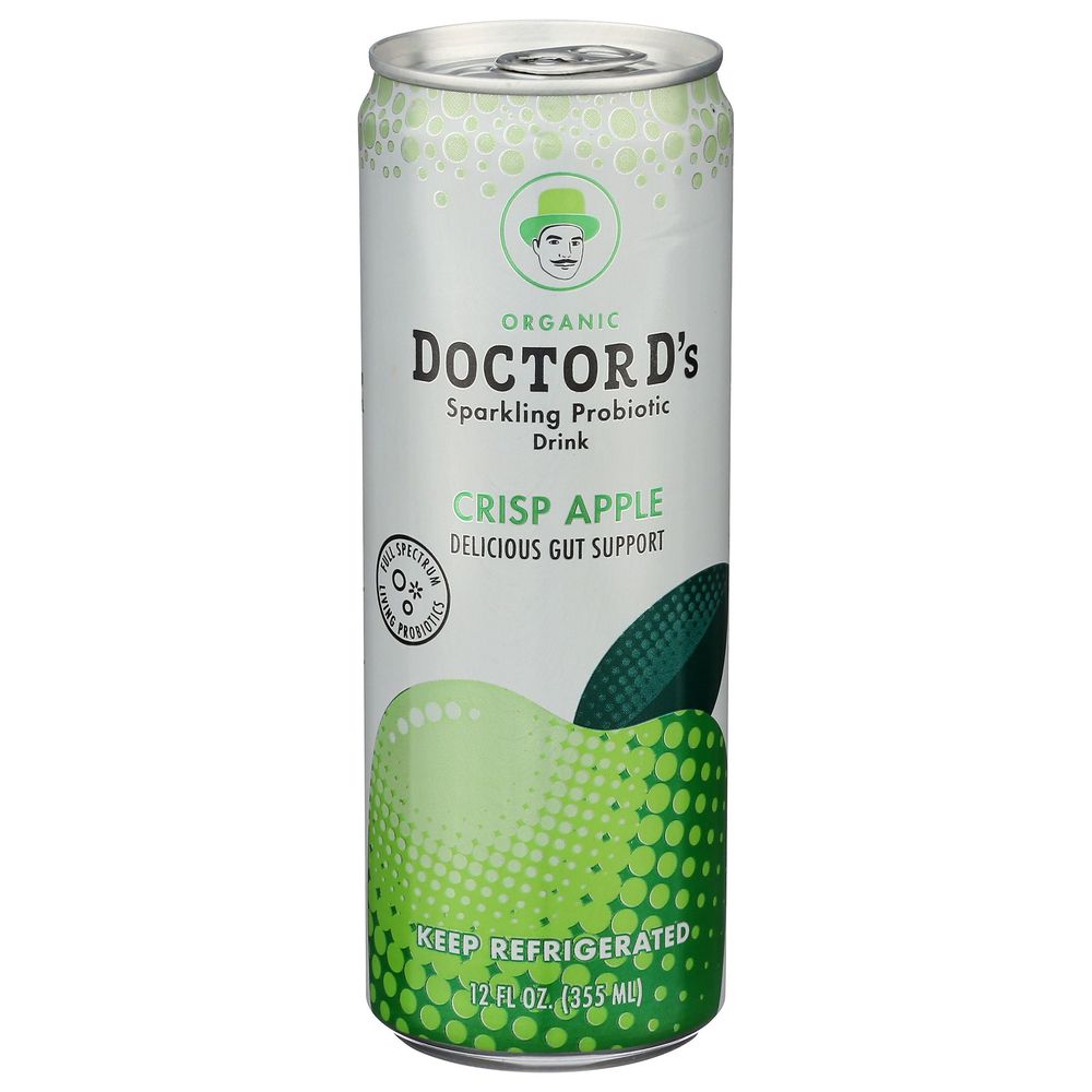 Doctor Ds Crisp Apple Sparkling Probiotic Drink, 12 Fluid Ounce -- 6 ...