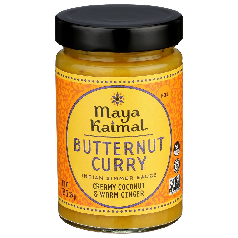 Maya Kaimal Mild Butternut Curry Indian Simmer Sauce, 12.3 Fluid Ounce ...