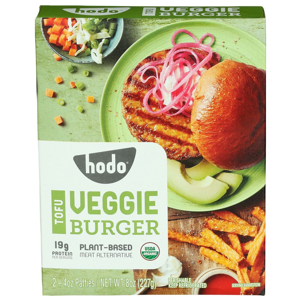 Hodo Organic Plant Based Tofu Veggie Burger | FoodServiceDirect