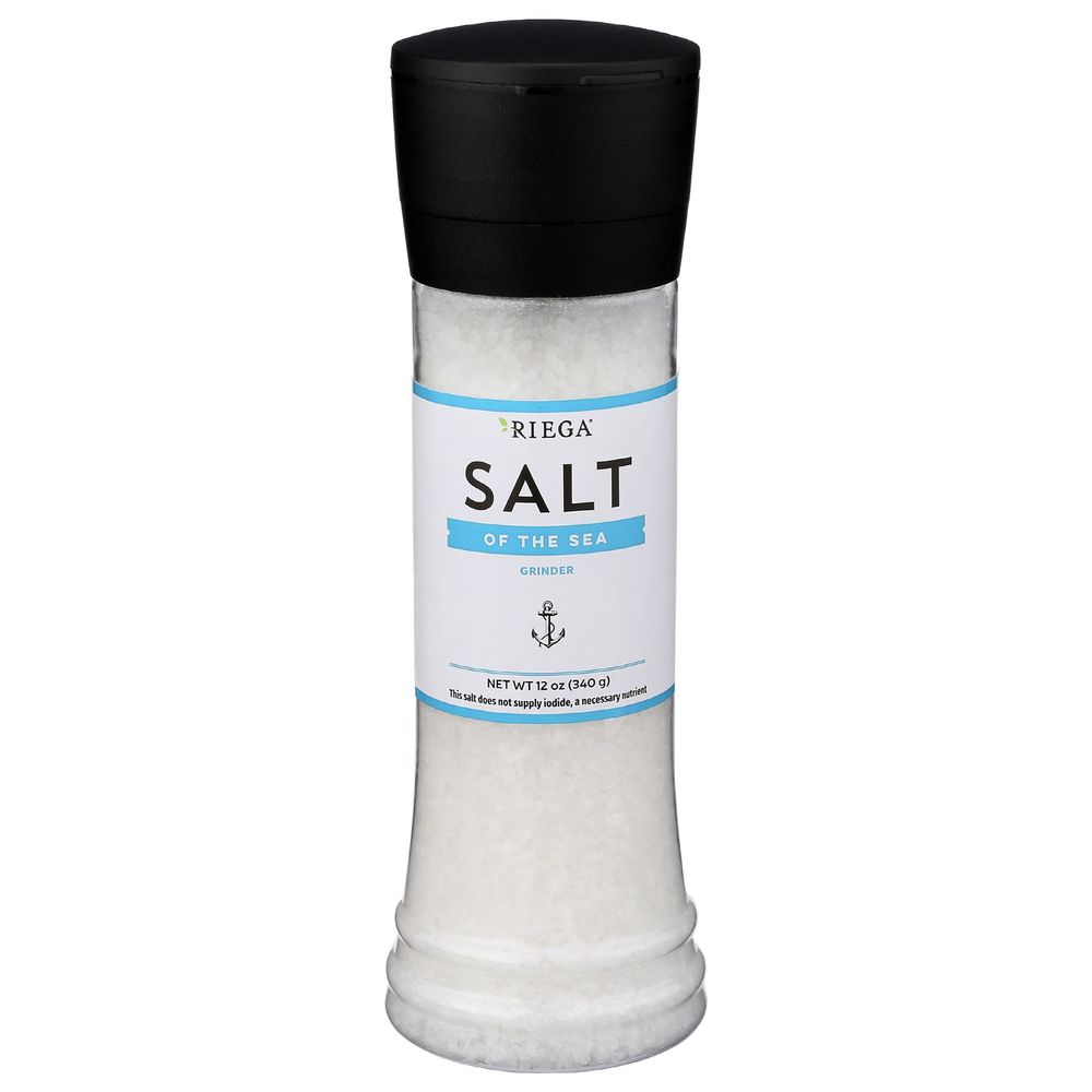 Riega Sea Salt, 12 Ounce Large Grinder -- 6 per case