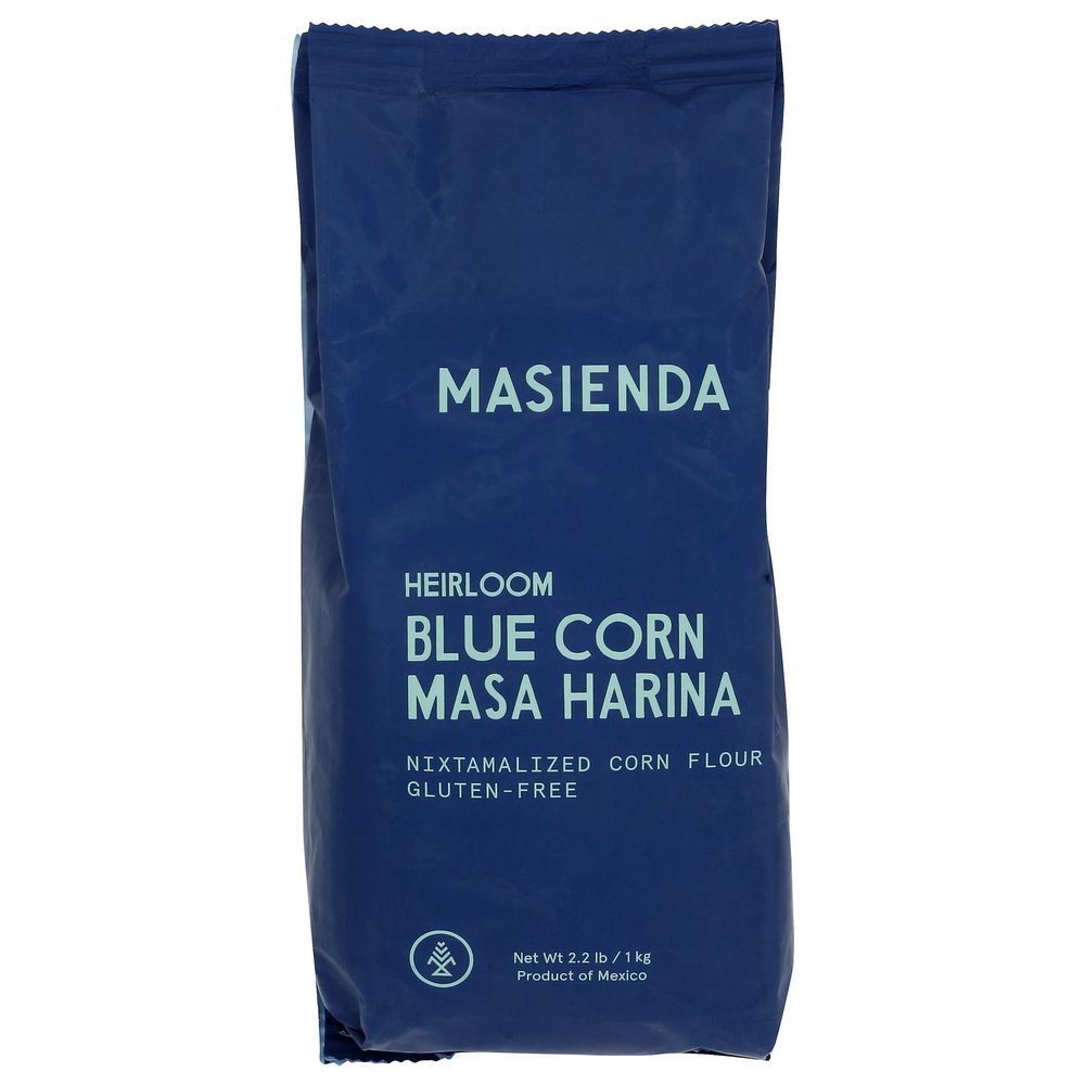 Masienda Heirloom Blue Corn Masa Harina Corn Flour, 2.2 Pound -- 10 per ...