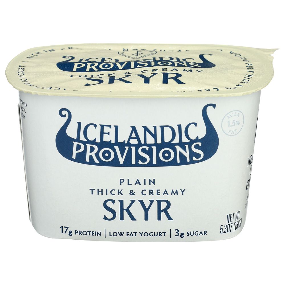 Icelandic Provisions Plain Skyr Yogurt, 5.3 Fluid Ounce -- 12 per case ...
