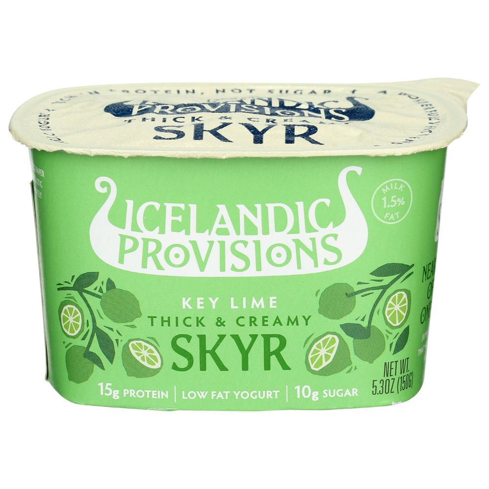 Icelandic Provisions Key Lime Thick and Creamy Skyr Yogurt, 5.3 Fluid ...