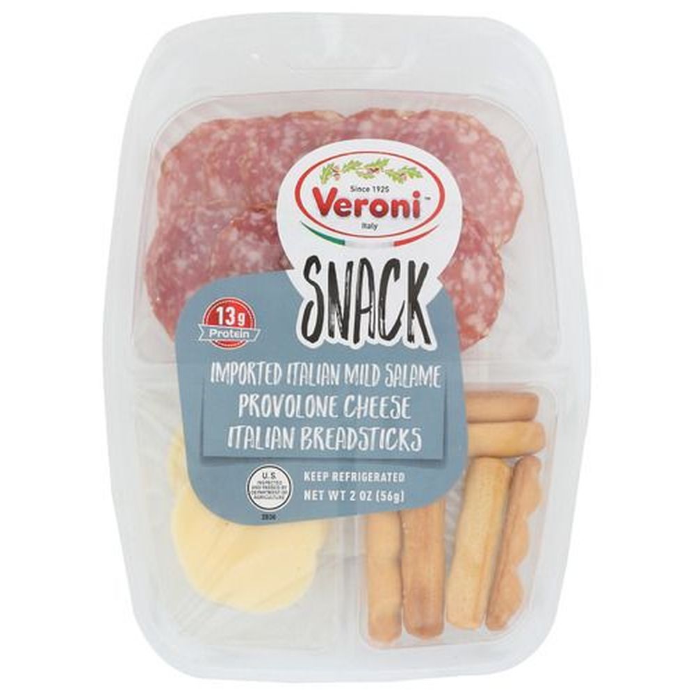Veroni Provolone Breadsticks Salame Snack, 2 Ounce -- 12 per case