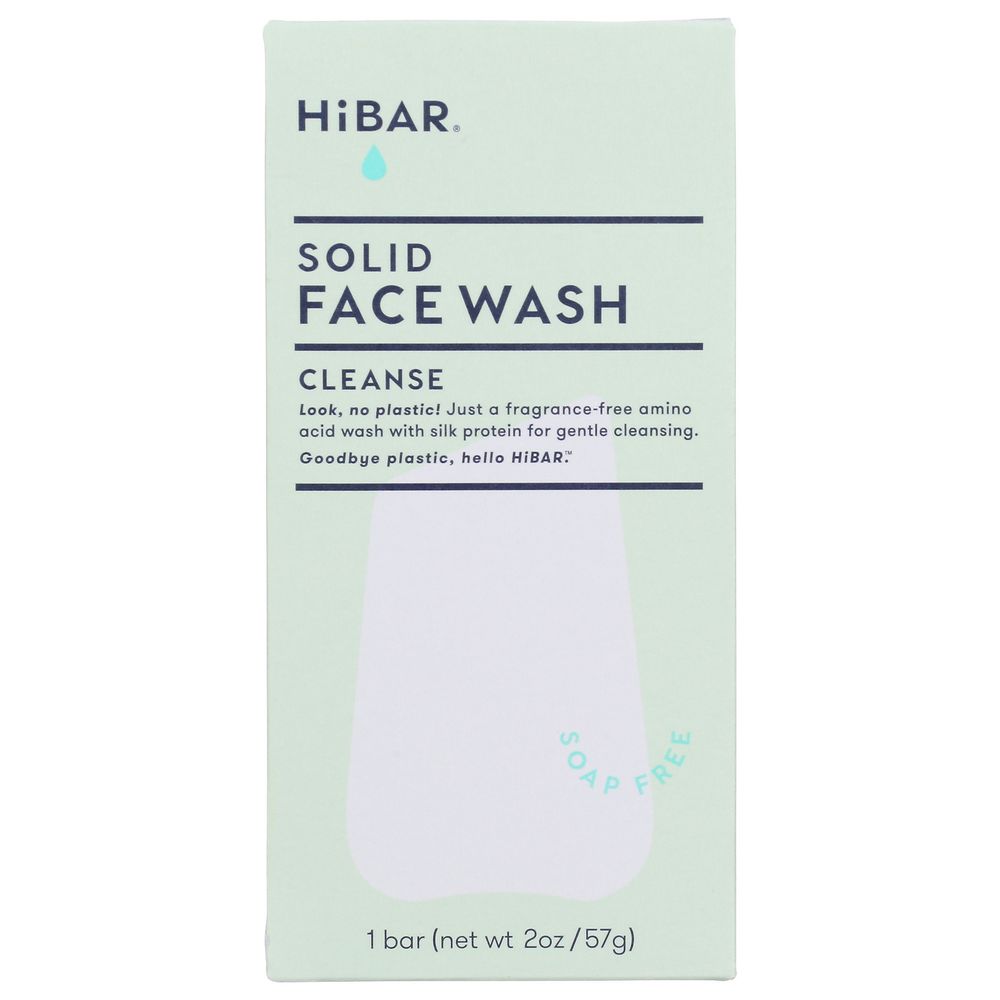 Hibar Cleanse Solid Face Wash Bar, 2 Ounce