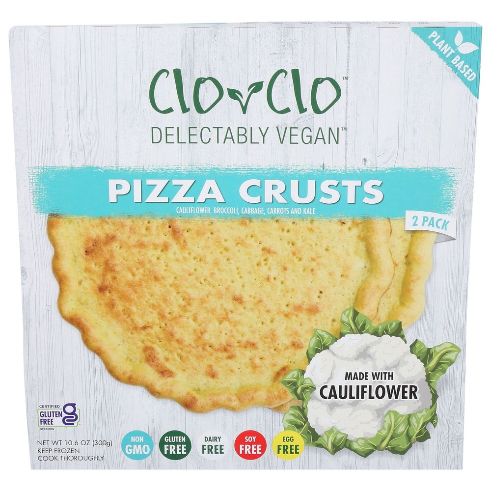 Clo-Clo Plant-Based Pizza Crusts, 10.2 Ounce -- 6 per case
