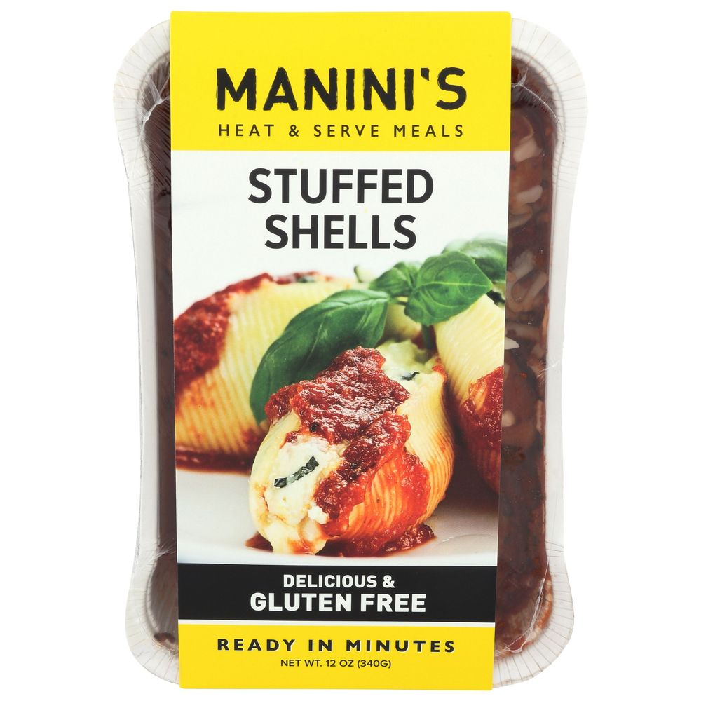 Maninis Gluten Free Stuffed Shells Cheese, 12 Ounce -- 6 per case