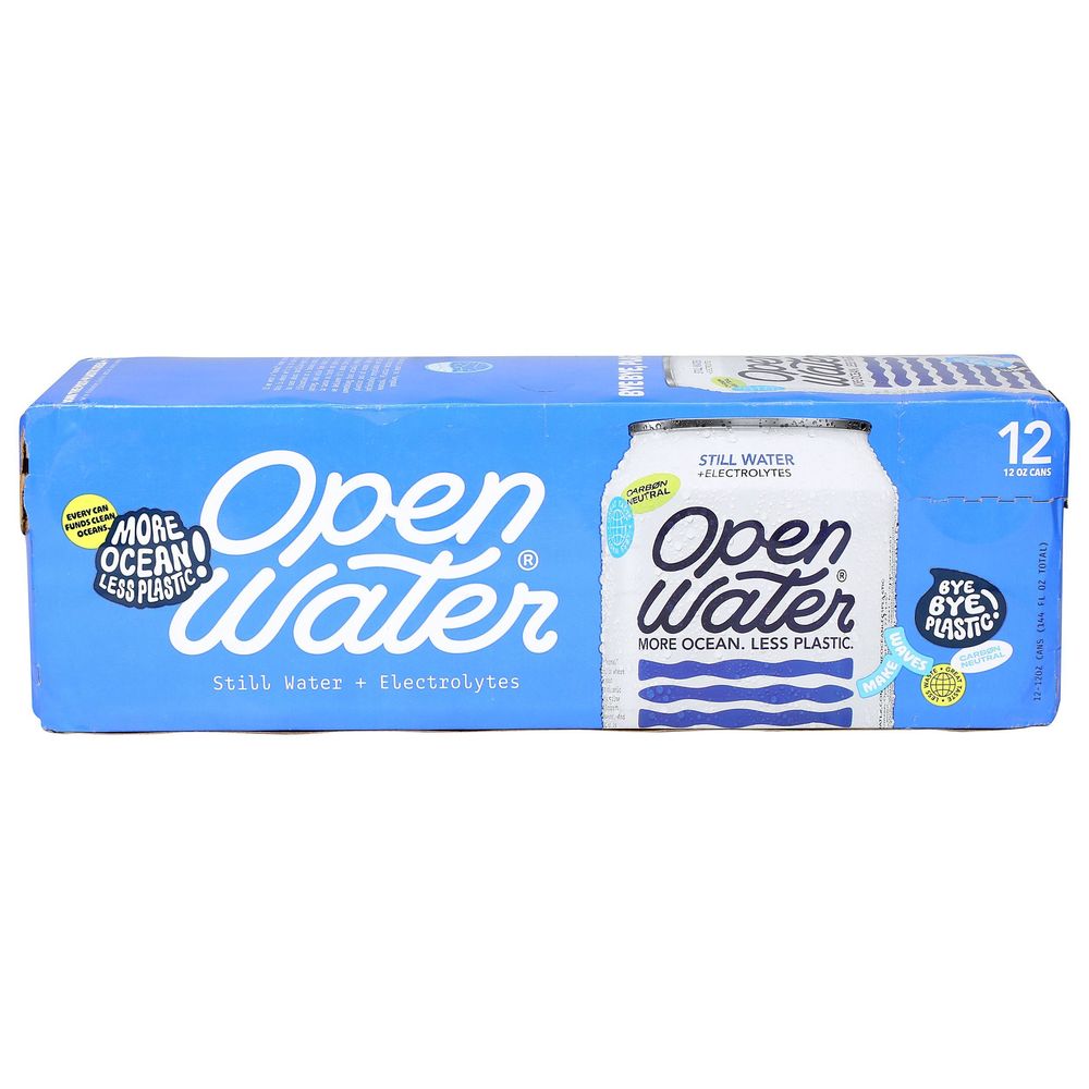 Open Water Still Water with Electrolytes, 144 Fluid Ounce