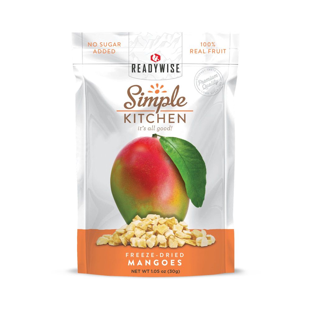 Simple Kitchen Freeze-Dried Mangoes, 1.05 Ounce -- 6 per case