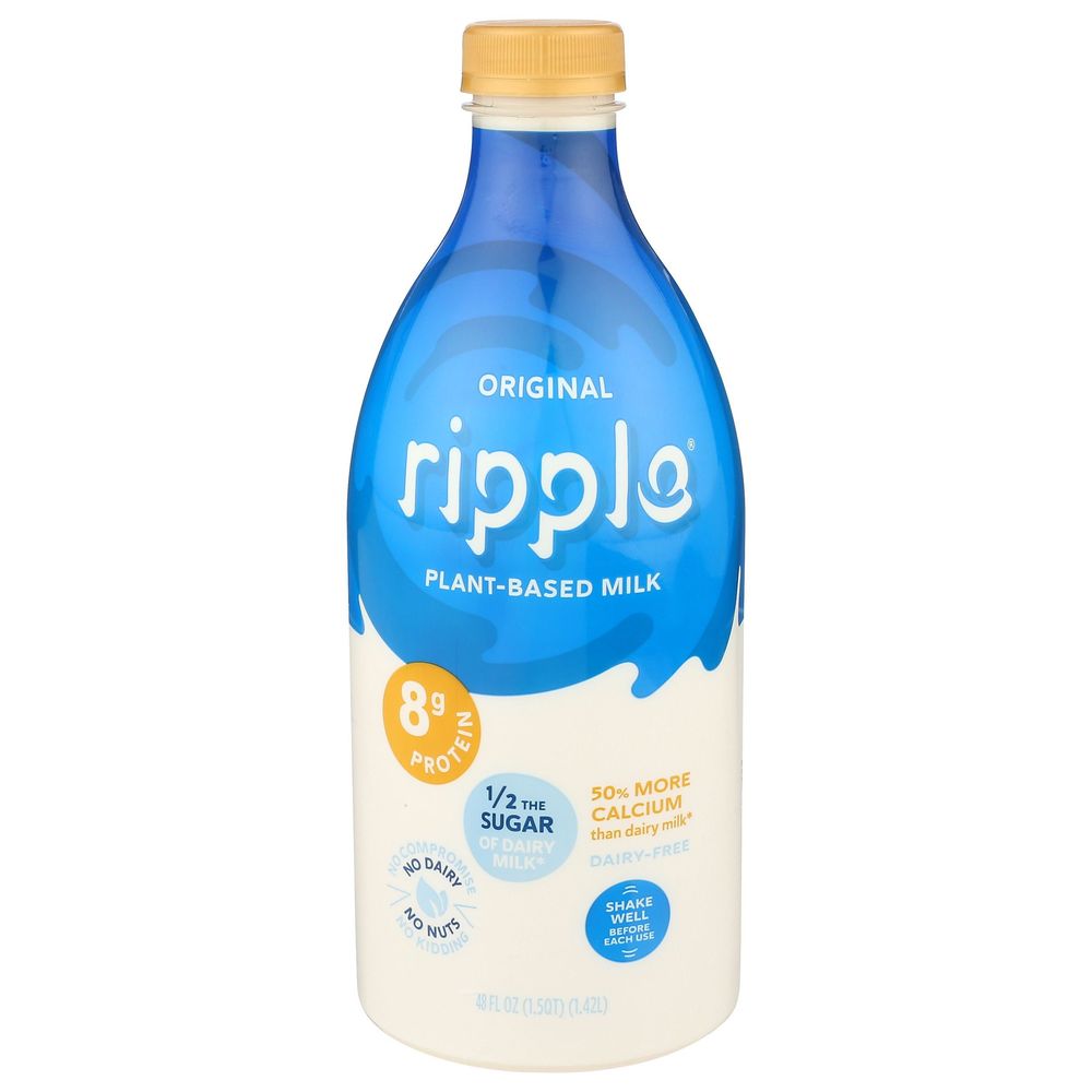 Ripple Dairy Free Original Milk, 48 Fluid Ounce -- 6 per case