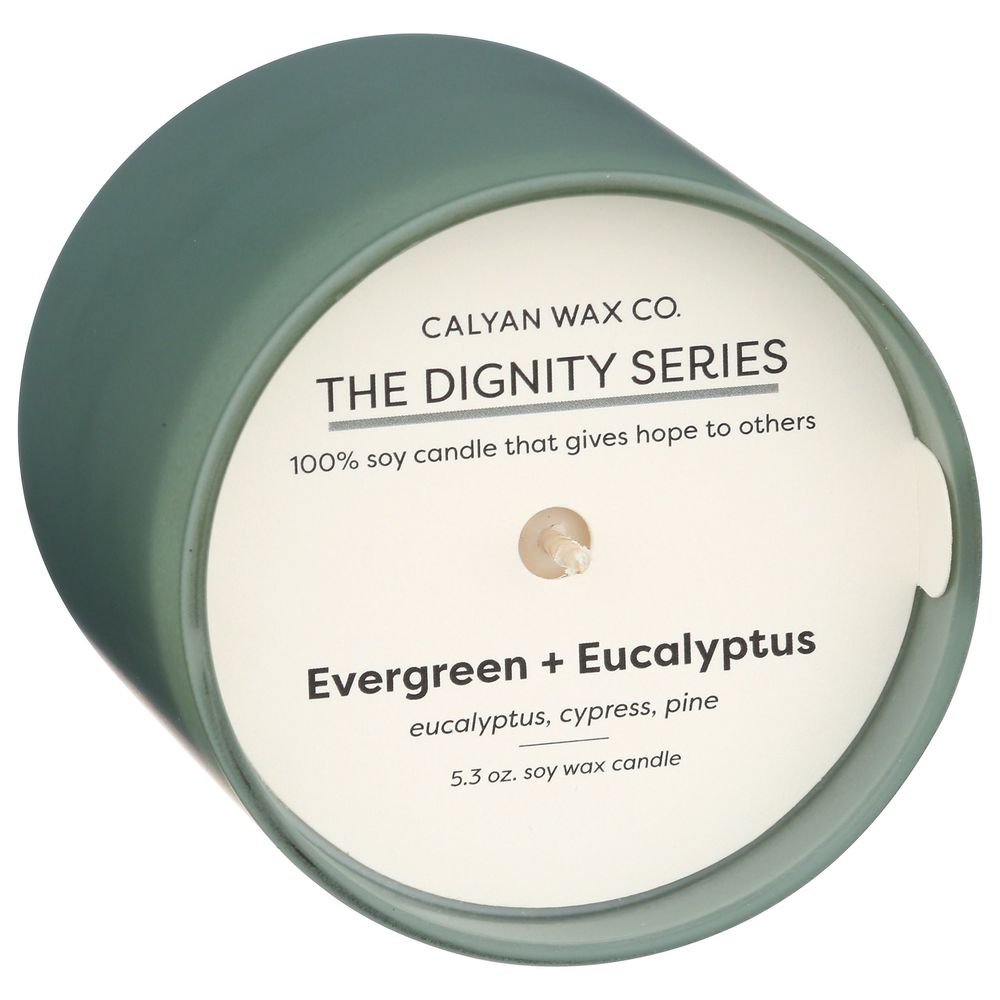 Calyan Wax Evergreen Plus Eucalyptus Soy Candle | FoodServiceDirect