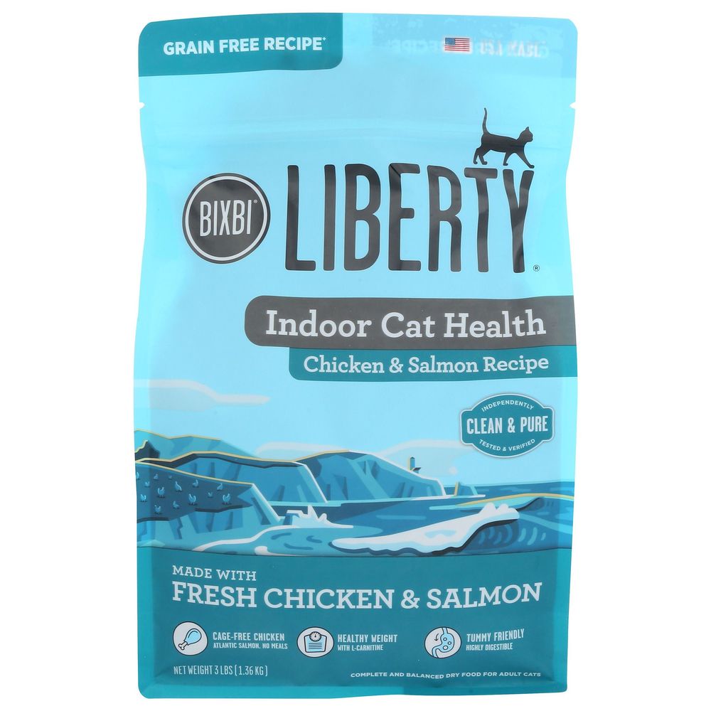 Bixbi Liberty Grain Free Chicken and Salmon Recipe Cat Food, 3 Pound ...