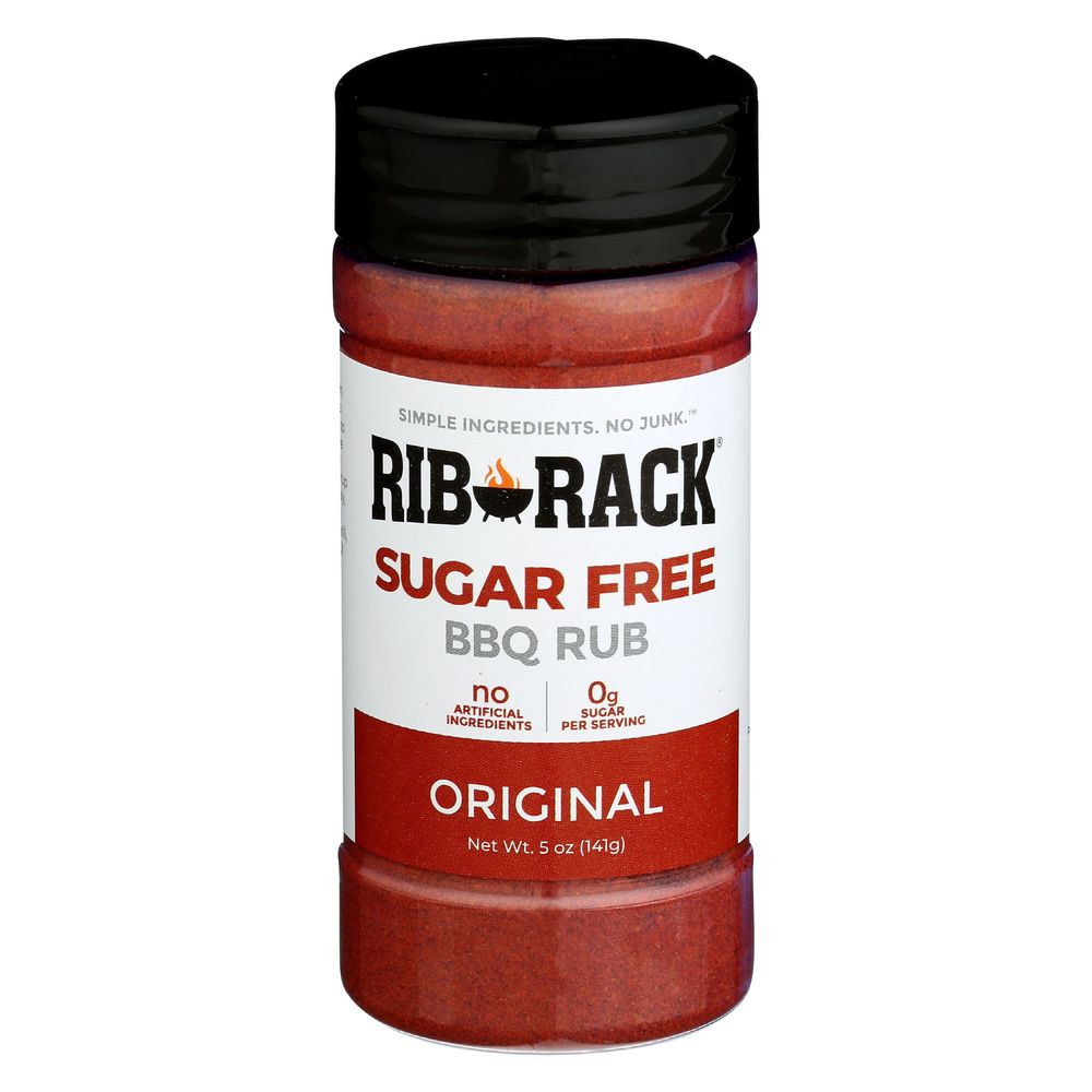 Rib Rack Sugar Free Original BBQ Rub, 5 Ounce -- 6 per case