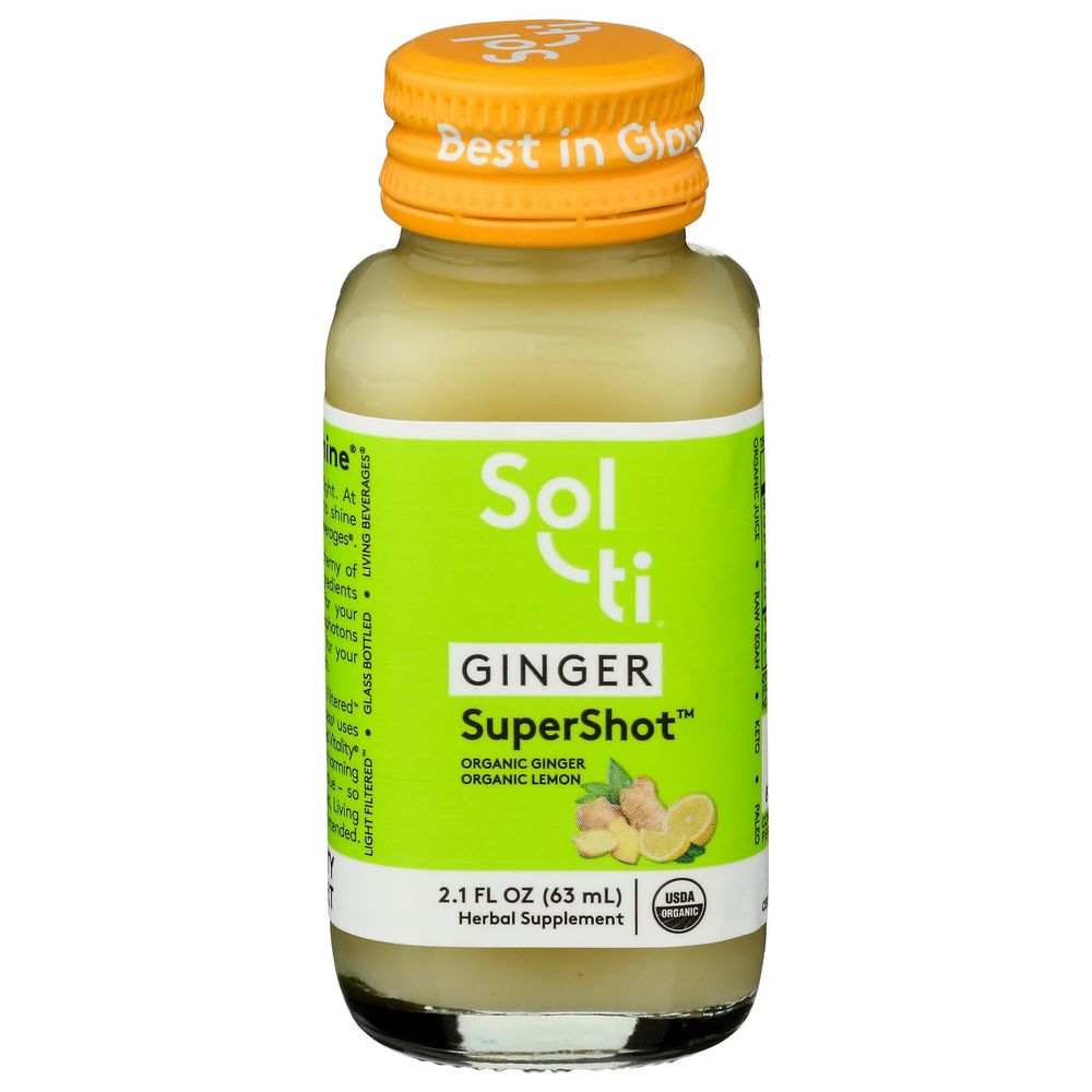 Sol Ti Organic Ginger Supershot, 2 Fluid Ounce -- 12 per case