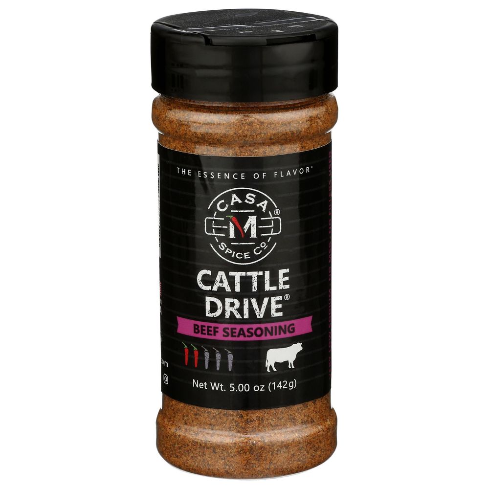Casa M Spice Co Cattle Drive Beef Seasoning, 5 Ounce -- 6 per case