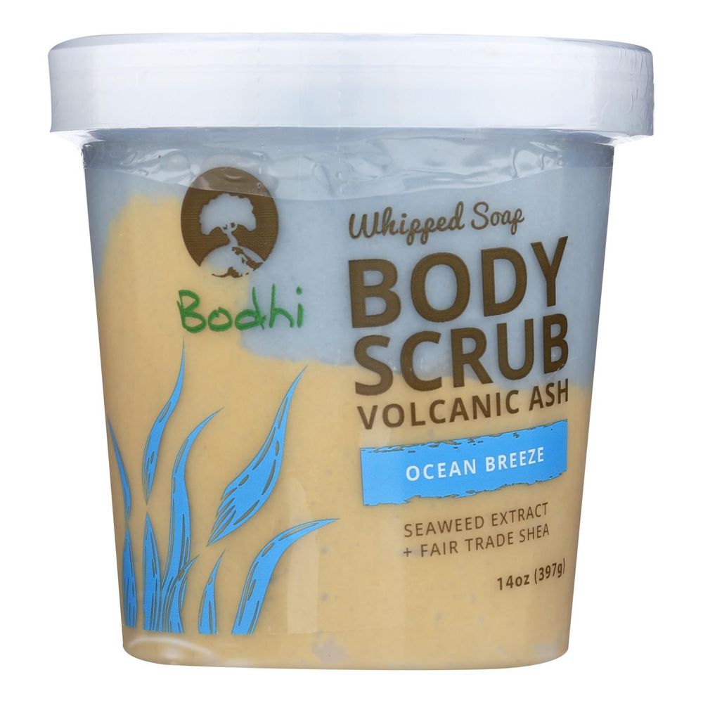 Bodhi Volcanic Ash Ocean Breeze Whipped Body Scrub, 14 Ounce