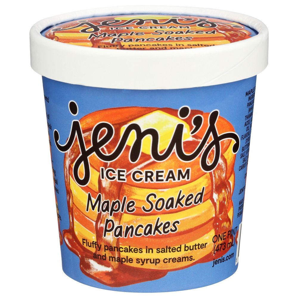 Jenis Maple Soaked Pancake Ice Cream, 16 Fluid Ounce -- 8 per case