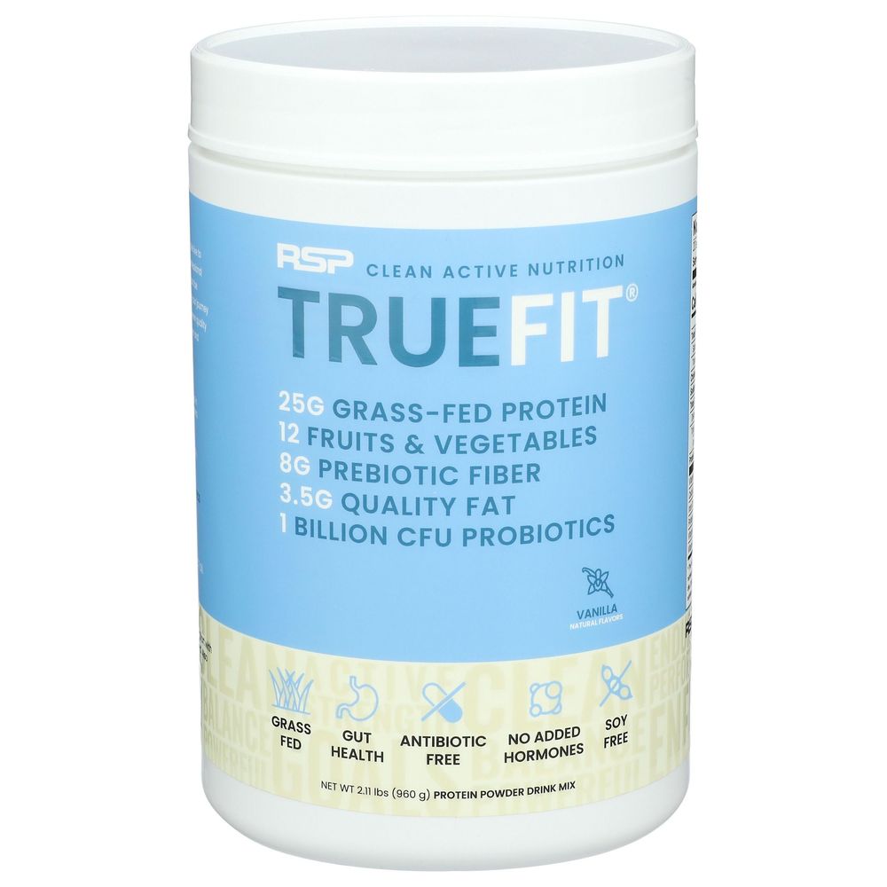 True Fit Grass Fed Vanilla Protein Powder, 2.11 Pound
