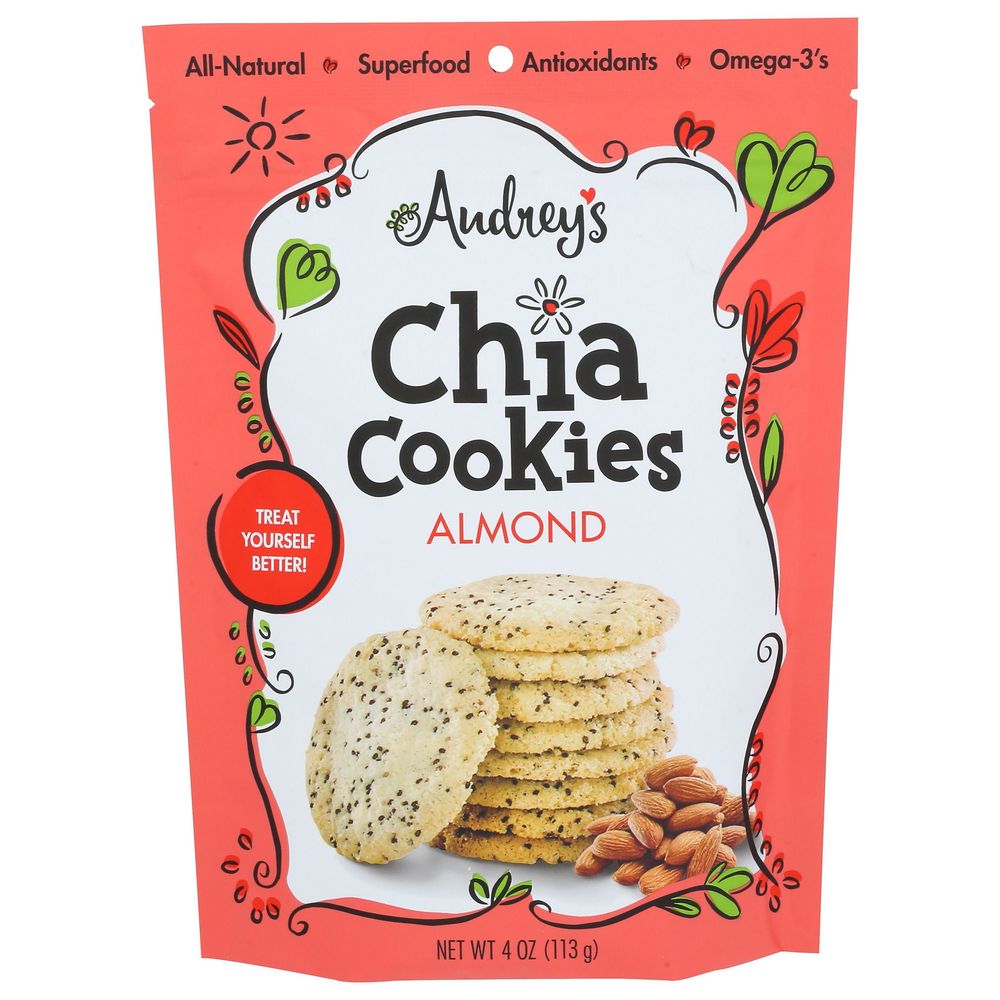 Audreys Almond Chia Cookie, 4 Ounce -- 6 per case | FoodServiceDirect ...