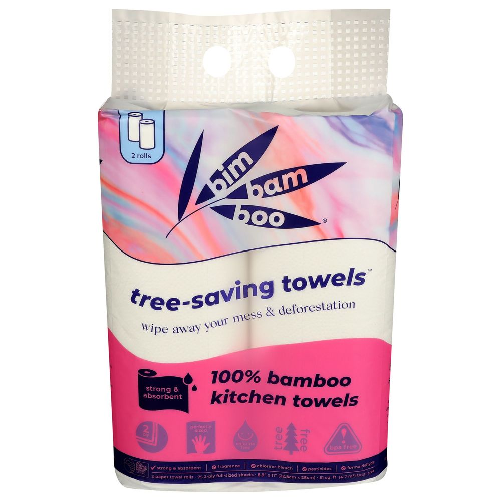 Bim Bam Boo 2 Ply Paper Towel, 2 count -- 8 per case ...