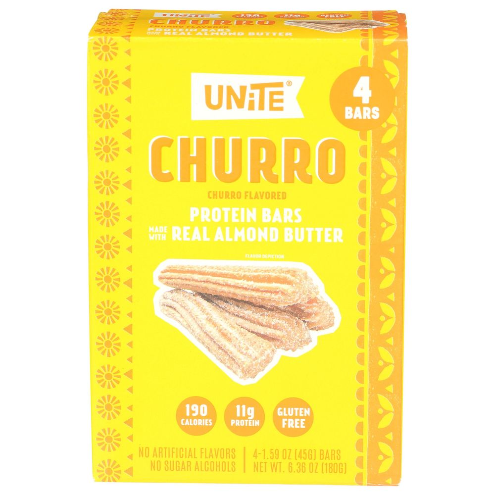 Unite Churro Protein Bar, 6.36 Ounce -- 6 per case