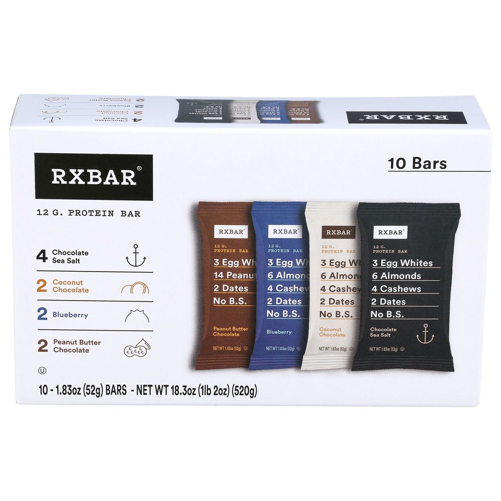 Rxbar Variety Pack Protein Bar, 18.3 Ounce -- 6 per case