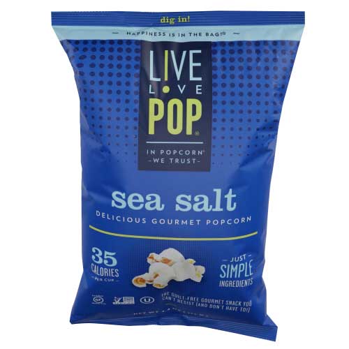 Live Love Pop Sea Salt Popcorn Case | FoodServiceDirect