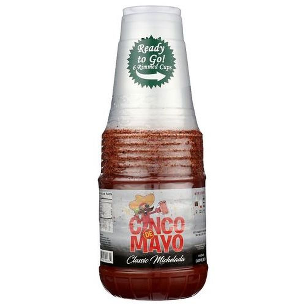Cinco de Mayo Ready to Go Classic Michelada Mix with Pre-Rimmed Cup, 32 ...