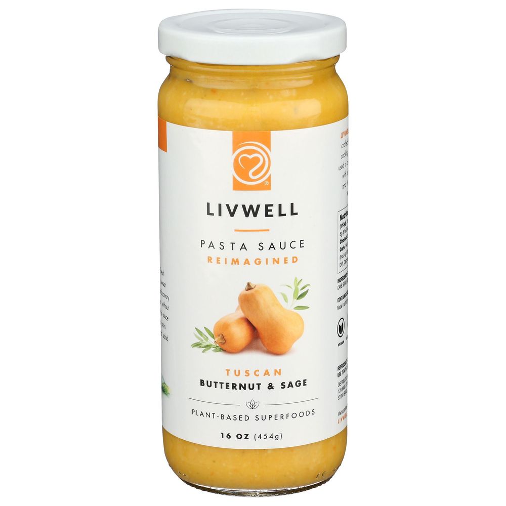 Livwell Foods Tuscan Butternut and Sage Pasta Sauce, 16 Ounce -- 6 per ...