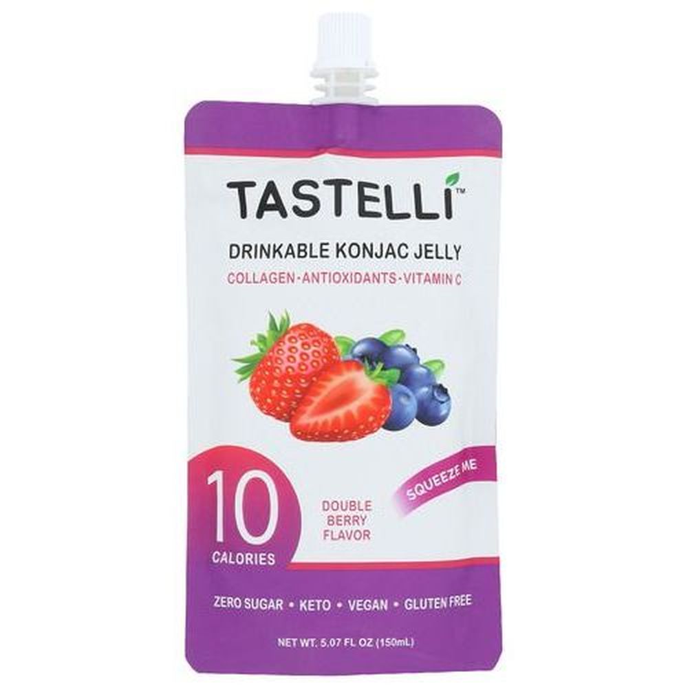 Tastelli Double Berry Drinkable Konjac Jelly, 5.07 Fluid Ounce -- 10 ...