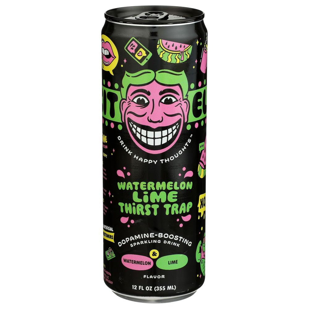 Illicit Elixirs Watermelon Lime Thirst Trap Sparkling Juice Drink, 12 Fluid Ounce -- 12 per case