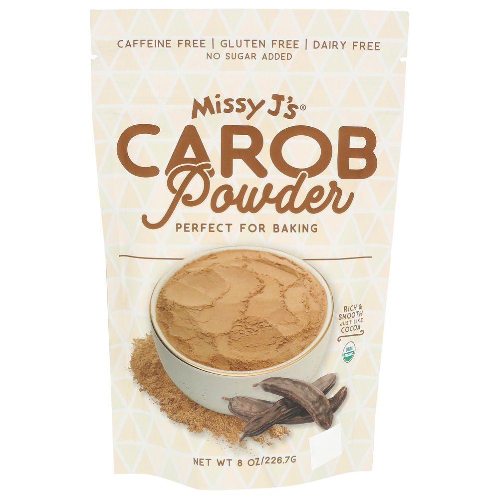Missy Js Organic Vegan Carob Powder, 8 Ounce -- 6 per case