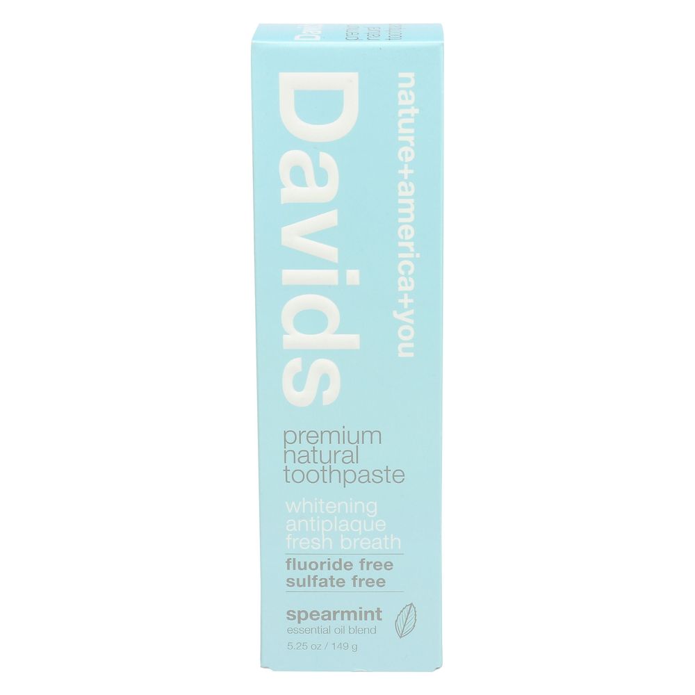 Davids Natural Spearmint Toothpaste, 5.25 Ounce