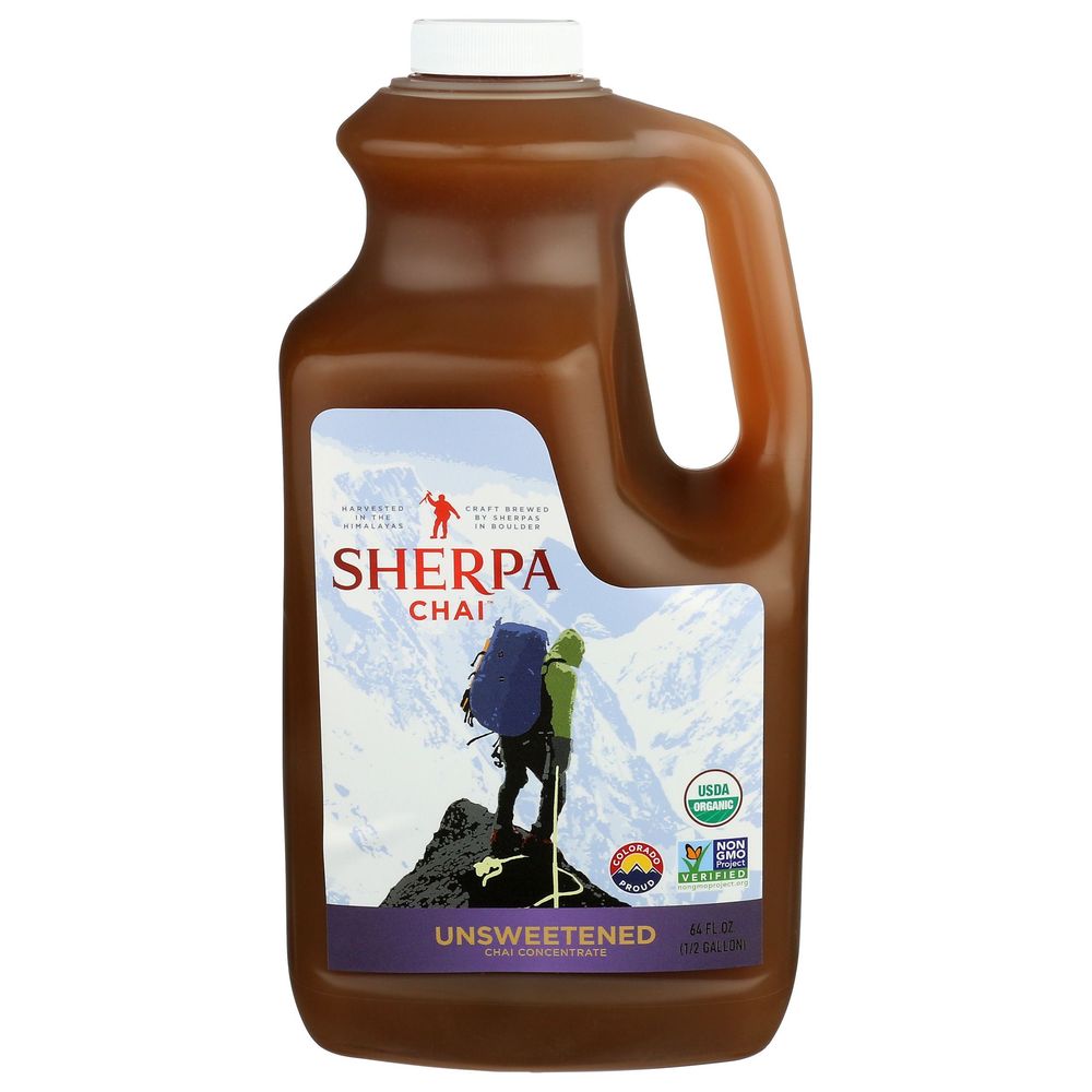Sherpa Chai Unsweetened Chai Tea Concentrate, 64 Ounce -- 6 per case