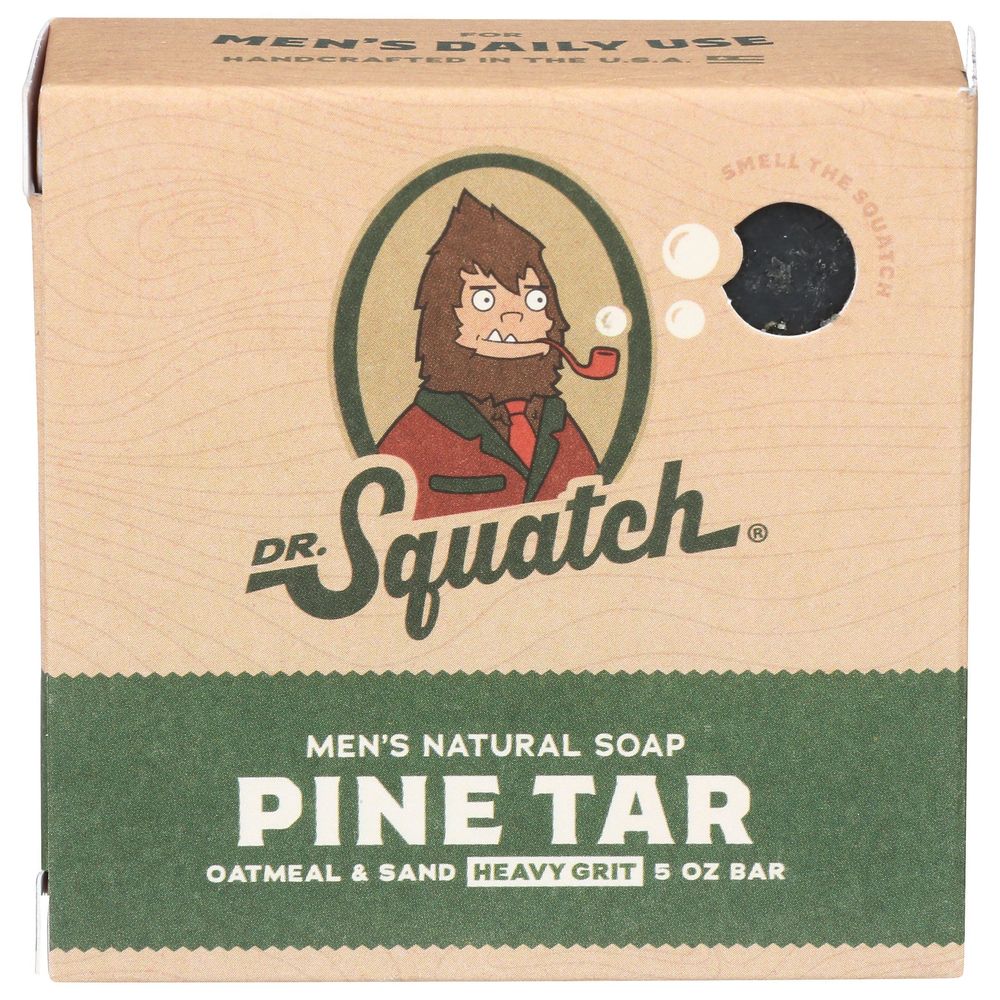 Dr. Squatch Pine Tar Mens Natural Soap, 5 Ounce