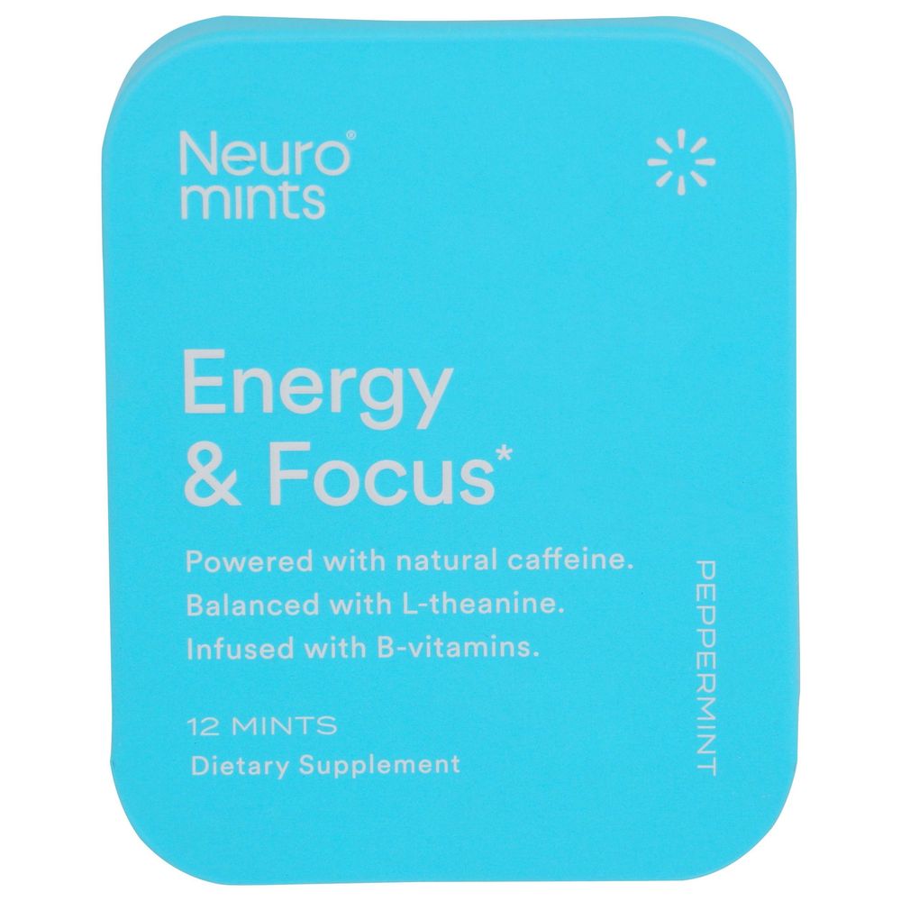 Neuromints Peppermint Flavor Energy and Focus Vitamin B12 Chewable ...