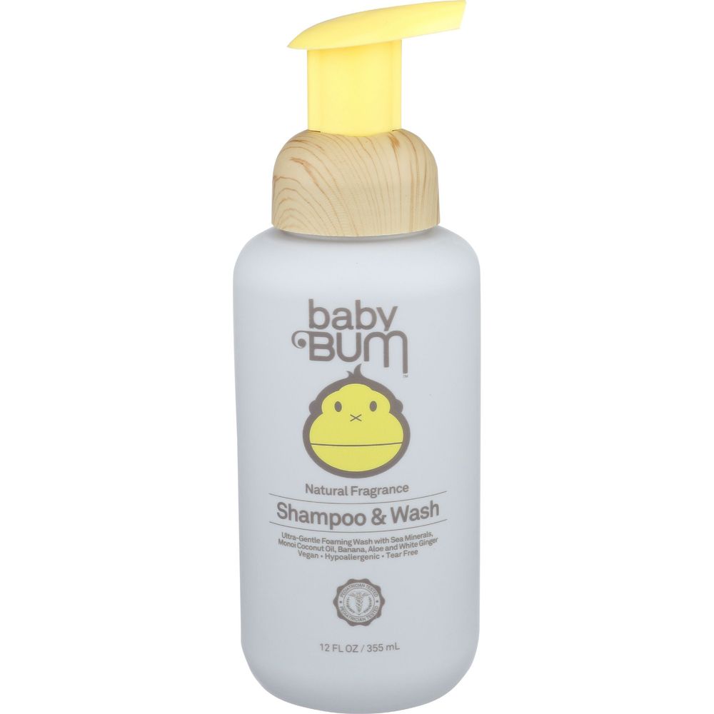 Baby Bum Natural Fragrance Shampoo and Wash, 12 Fluid Ounce