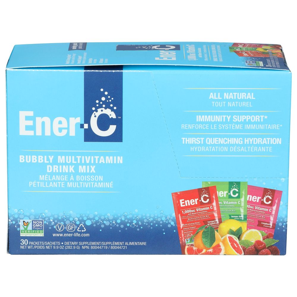 Ener-C Bubbly Multi Vitamin Drink Mix - Variety Pack, 30 count