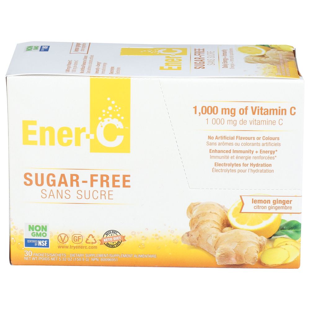 Ener C Lemon Ginger Multi Vitamin Drink Mix, 30 count