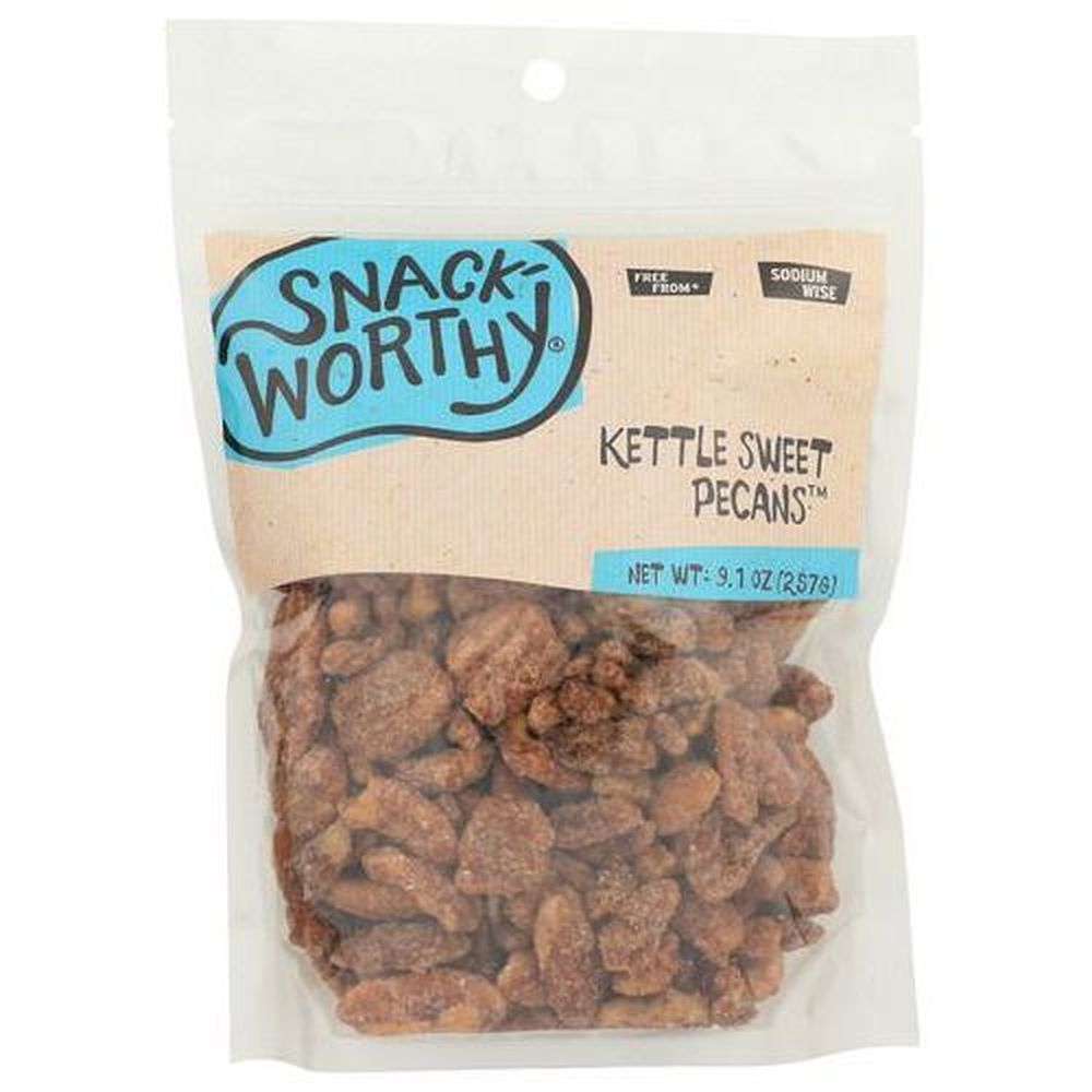 Snackworthy Kettle Sweet Pecans, 9.1 Ounce -- 12 per case