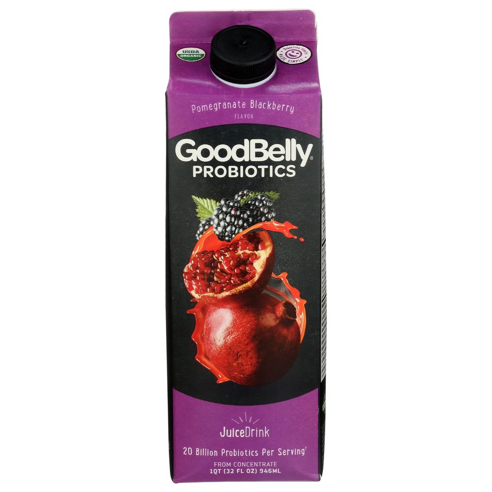 Good Belly Organic Pomegranate Blackberry Probiotic Juice Drink, 32 ...