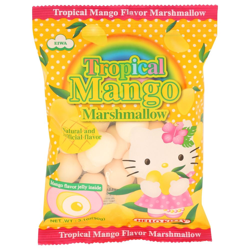 Eiwa Hello Kitty Tropical Mango Marshmallow, 3.1 Ounce -- 12 per case