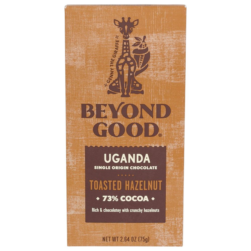 Beyond Good Organic 73 Percent Coco Toasted Hazelnut Dark Chocolate Bar ...