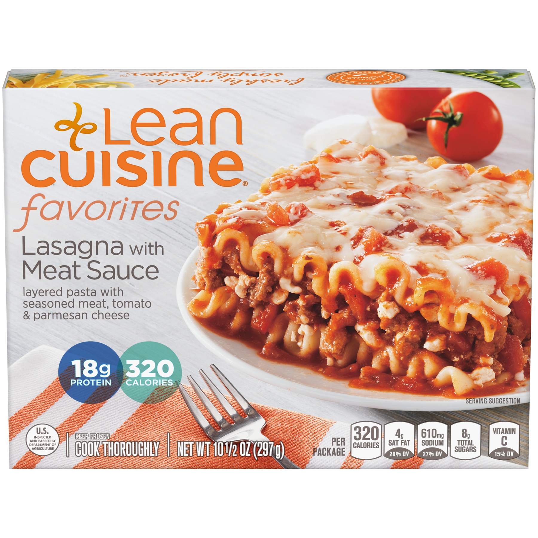 Nestle Stouffers Lean Cuisine Lasagna Meat Sauce Case | FoodServiceDirect